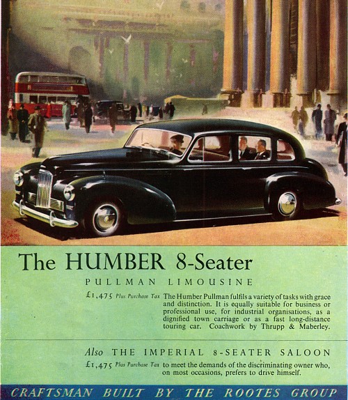 1951 Humber - Pullman Mk III - Bursd.com